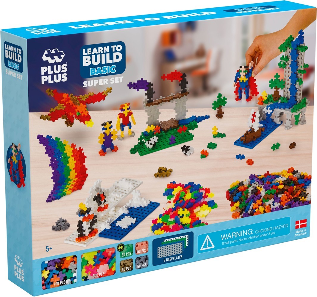 Plus-Plus - Learn to Build basic (1200 stuks) – Kinder Wonderland