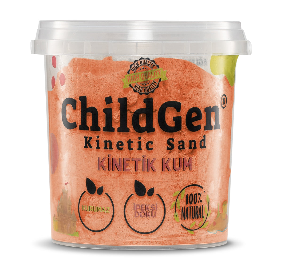 Childgen - kinetisch zand oranje 500gr – Kinder Wonderland